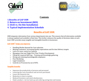 FAQS – G.A.P OSM